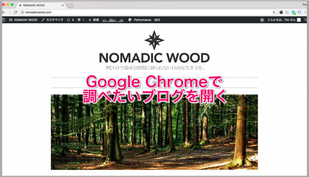 10秒でできる！他サイトのWordPressテーマを調べる方法 – NOMADIC WOOD